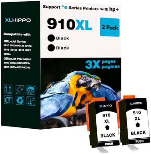 910XL Black Ink Cartridge Replacement for HP 910 XL HP910 Work on HP ...
