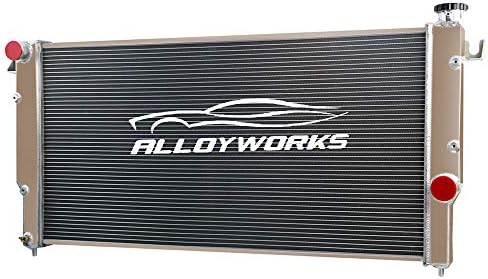 Amazon.com: ALLOYWORKS Dodge Ram Radiator, 4 Row Core Aluminum Radiator ...