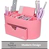Amazon.com: Pink Desk Organizer for Office Supplies and Desk ...