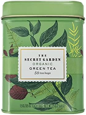Amazon.com : The Secret Garden Organic Pomegranate Green Tea, 50 tea ...