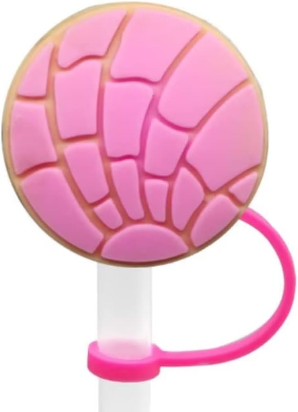 Amazon.com: Straw Tip Cover-Reusable Drinking Straw Tips. (PINK CONCHA ...