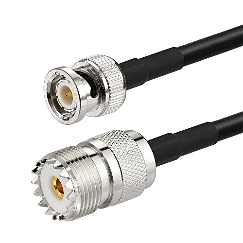Buy Eightwood UHF Female SO239 to BNC Male Antenna Extension Cable Coax ...