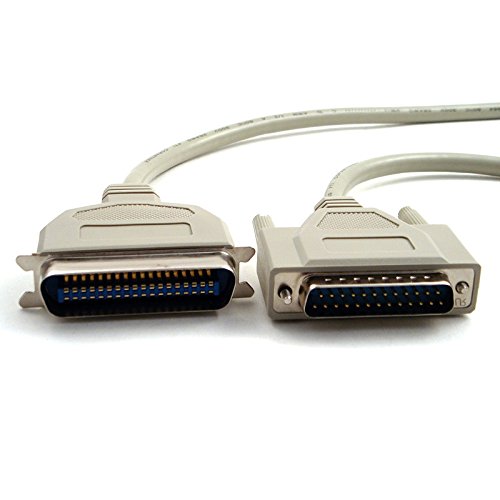 IEEE 1284 DB25 Male to Centronics CN36 Male Parallel Printer/Scanner Bi ...