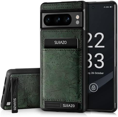 SURAZO Genuine Leather Back Case for Google Pixel 8 Pro - Shockproof ...
