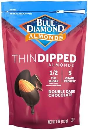 Amazon.com : Blue Diamond Almonds, Dark Chocolate Covered Thin Dipped ...