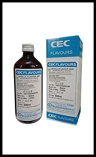 Sandi Foods - CEC Flavours, Vanilla Flavour 2626 Essence- 500 ml ...
