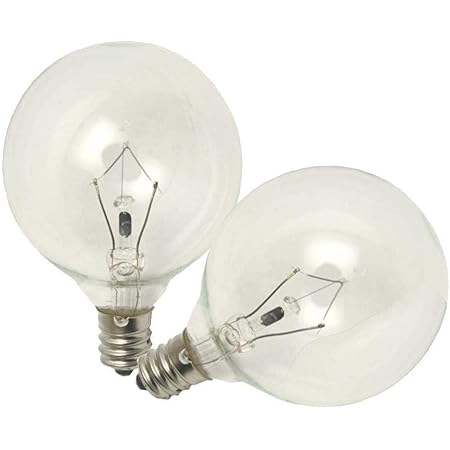 Satco S3832 120-Volt 60-Watt G16.5 Candelabra Base Light Bulb, Satin ...