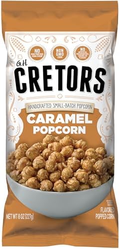 Amazon.com: G.H. Cretors Caramel Popcorn, Non GMO, Zero Trans Fat, 8 ...