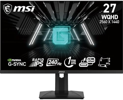 MSI G274QPX 27 Inch 2K WQHD Gaming Monitor - 2560 x 1440 Rapid IPS ...