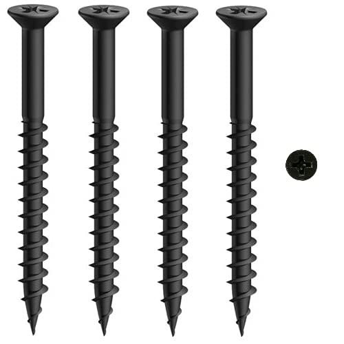 TERF® Carcass Screws 4.0 X 45mm Pozi Flat Double Countersunk Head Black ...