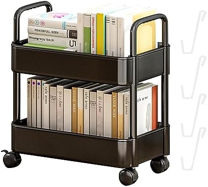Storage Trolley On Wheels, 2 Tier Storage Trolley, Storage Rack On ...