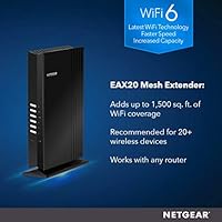 Amazon.com: NETGEAR WiFi 6 Mesh Range Extender (EAX20) - Add up to 1,500 sq. ft. and 20+ devices ...