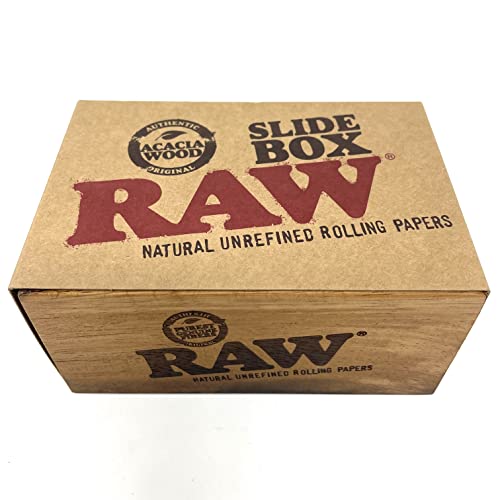 Rigasz Roach RAW Mini Acacia Wood Slide Smoker Box with KS Rolling ...