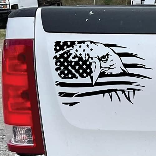 Amazon.com - Eagle American Flag Military Decal Vinyl Sticker|Cars ...