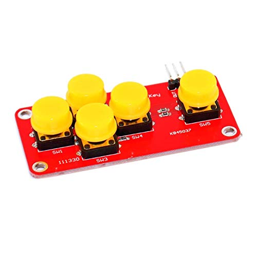 Teclado AD simulado módulo de cinco teclas botón analógico para placa ...
