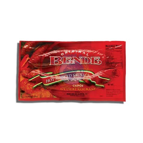 Amazon.com: Bende Hungarian Hot Smoked Sausage 12 Oz (4 Pack) : Grocery ...