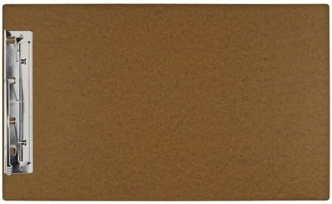 11x17 Hardboard Clipboard with 8-Inch Hinge Clip, Brown (540461 ...