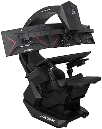 Amazon.com: Pro Gaming Chair Workstation Cockpit Scorpion Gaming Chair ...