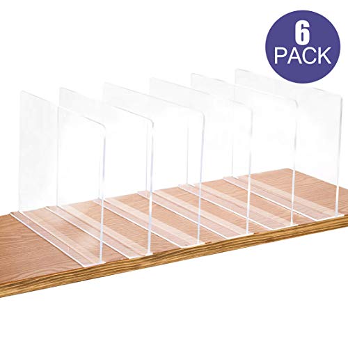 10 Pack 12 D Clip on Shelf Divider for Front Rail for Shelf Divider ...