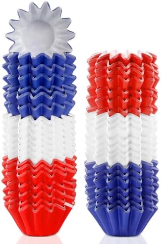Amazon.com: Gift Boutique 500 Pieces Patriotic Cupcake Liners Muffin ...