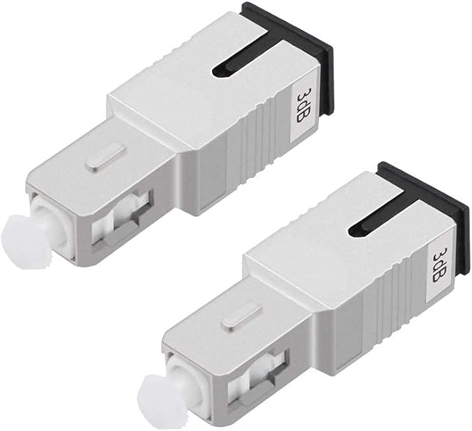 Amazon | FLYPROFiber 3dB SC光固定アッテネーター 2個セット (減衰オプション：3dB 5dB 7dB 10dB) SC/UPCシングルモード光固定減衰器 SCオス ...