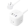 Amazon.com: Belkin 6-Outlet Power Cube w/ 3 AC Outlets, 3 USB-A Ports ...