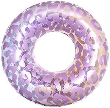 Amazon.com: FUNBOY Giant Inflatable Metallic Glitter Cheetah Tube Float ...