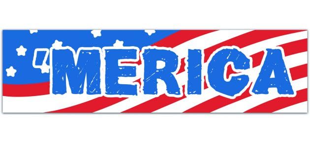 Amazon.com: Merica Bullet Bumper Sticker Vinyl Decal - America United ...