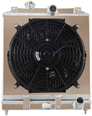 Amazon.com: ALLOYWORKS 3 Row Aluminum Radiator Fan Shroud Kit For Honda Civic EJ/EK/Civic DEL ...