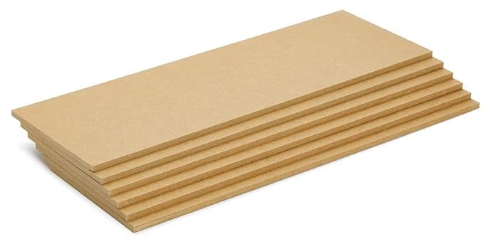 Pack of 5 MDF Rectangle Board Sheets : Amazon.in: Home & Kitchen