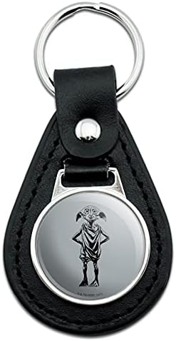 Amazon.com: GRAPHICS & MORE Black Leather Harry Potter Dobby Keychain