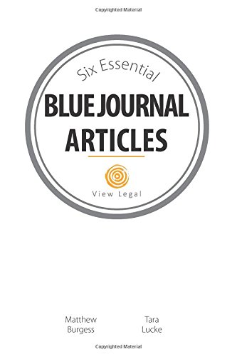 Six Essential Blue Journal Articles: Burgess, Mr Matthew, Lucke, Tara ...