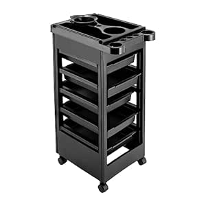 Amazon.com: HIYTCU Salon Cart with Wheels and 5 Drawers, Budget Hair ...