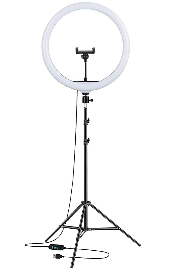 Buy Priayaan Mart 14Inch Professional Big LED Ring Light with 7Ft ...