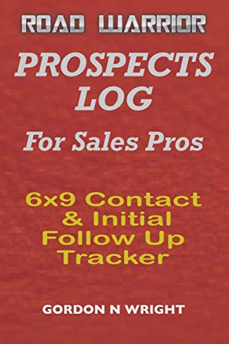 PROSPECTS LOG FOR SALES PROS: 6x9 Contact & Initial Follow Up Tracker ...