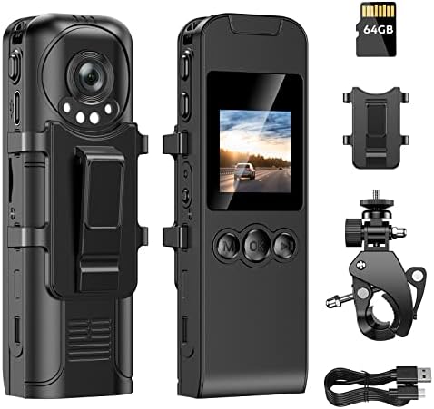 Amazon.com: Losfom Z02 Mini Body Camera, 1296P Hidden Camera with 64G ...
