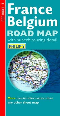 Philip's Road Map of France and Belgium: Amazon.co.uk: 9780540078370: Books