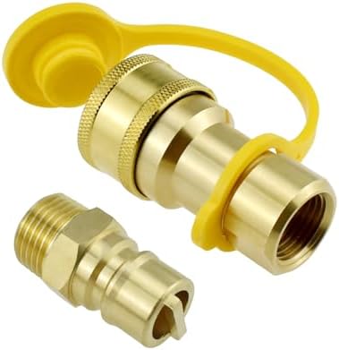 Amazon.com: 1/2" QDD LP Gas Quick Connect - 1/2 Inch Natural Gas Quick ...