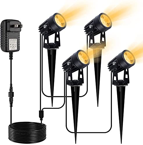 Buy VOLISUN 4 Packs Low Voltage Landscape Spotlights with Transformer ...