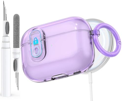 Amazon.com: Clear Lock Case for AirPods Pro 2nd/1st Generation Case ...