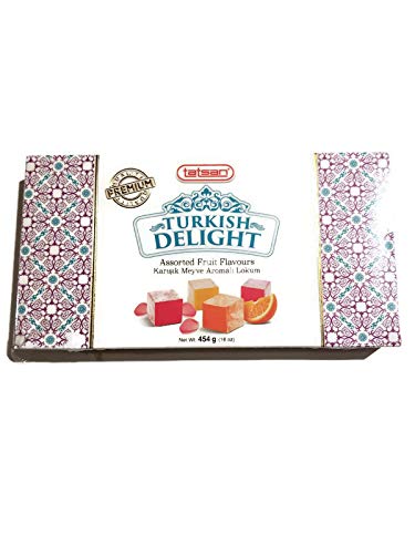 Amazon.com: Turkish Delight! Assorted Fruit Flavors! One 16 Oz. Premium ...