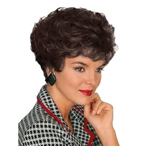 Amazon.com : GNIMEGIL Short Petite Size Wigs for Women Natural Brown ...