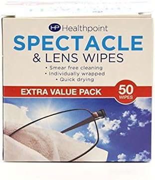 Healthpoint Spectacle Wipes, Extra Value 52 Pack, 2 Packs (104 Wipes ...