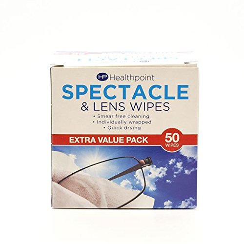 Healthpoint Spectacle Wipes, Extra Value 52 Pack, 2 Packs (104 Wipes ...