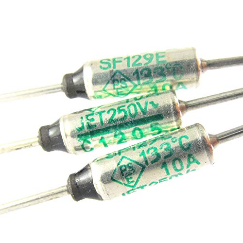 5PCS SEFUSE Cutoffs SF129E Thermal Fuse 133 Degree 10A 250V : Amazon.ca ...