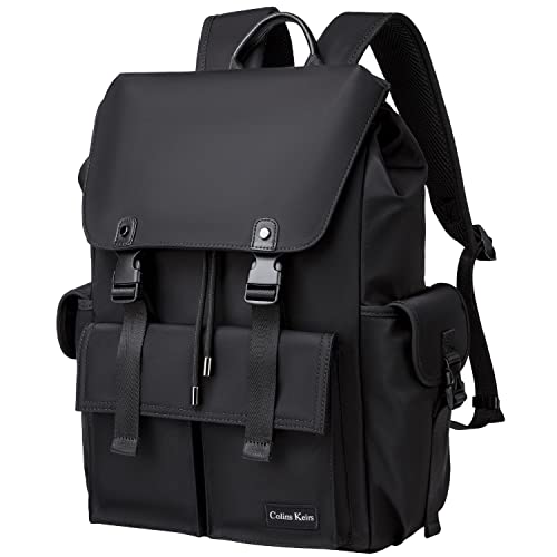Colins Keirs Black backpack men,16 inch laptop backpack for men ...