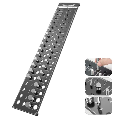 Amazon: Thread Checker, 34 Nut and Bolt Thread Checker with 15 Metric ...