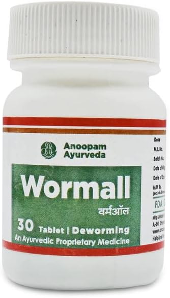 Buy Anoopam Ayurveda Wormall | Ayurvedic Tablets for Worm Infestation ...