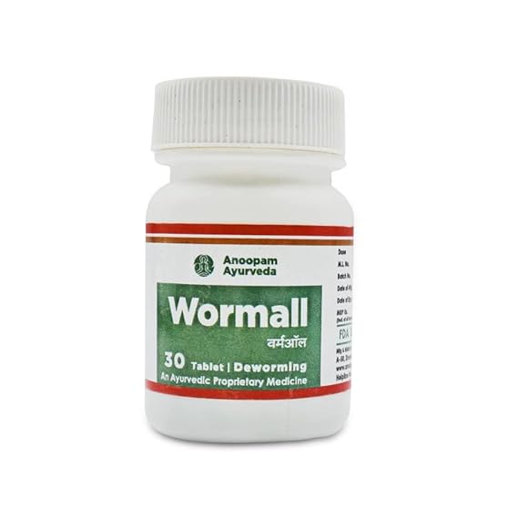 Buy Anoopam Ayurveda Wormall | Ayurvedic Tablets for Worm Infestation ...