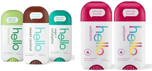 Amazon.com : hello Deodorant Variety Pack (Sweet Coconut, Fresh Citrus ...